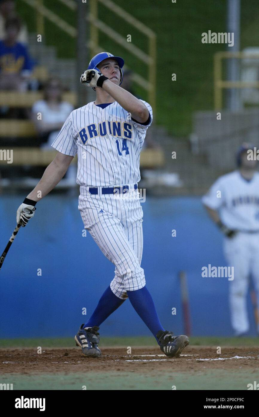 Wes Whisler of the UCLA Bruins bats during a game at Jackie Robinson ...