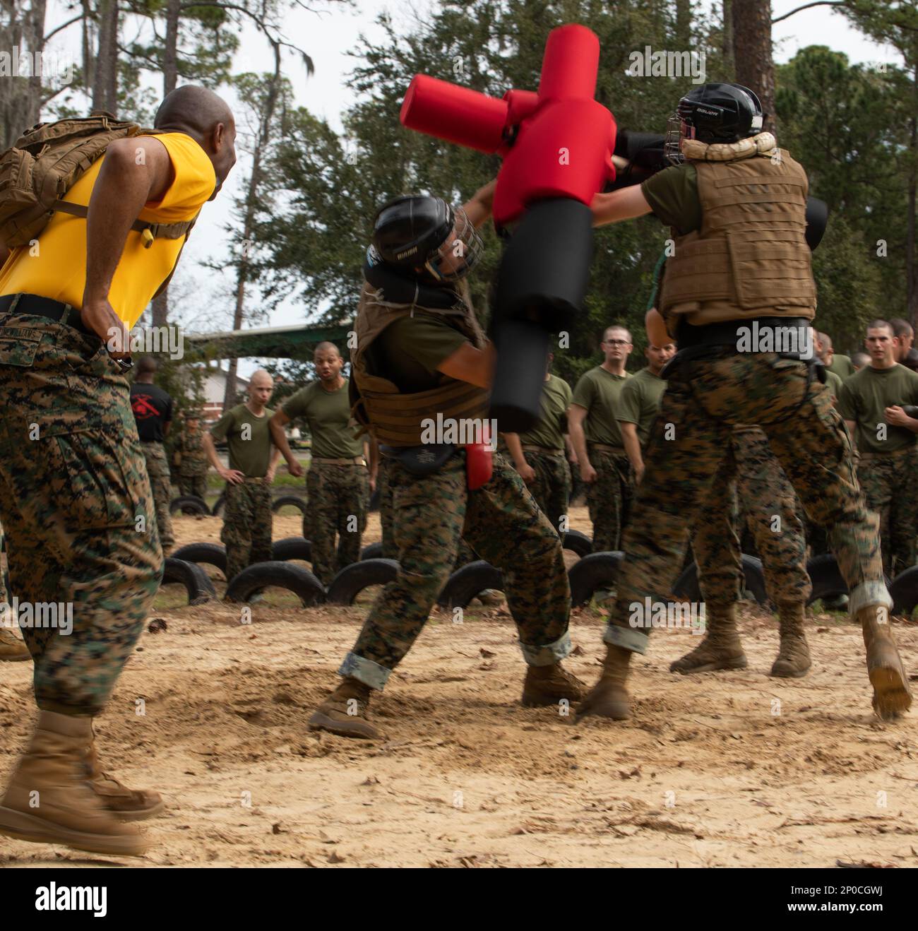 Recruits with Hotel Company, 2nd Recruit Training Battalion ...