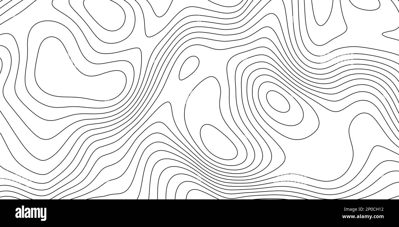 Terrain topographic map. Mountain contour height lines background ...