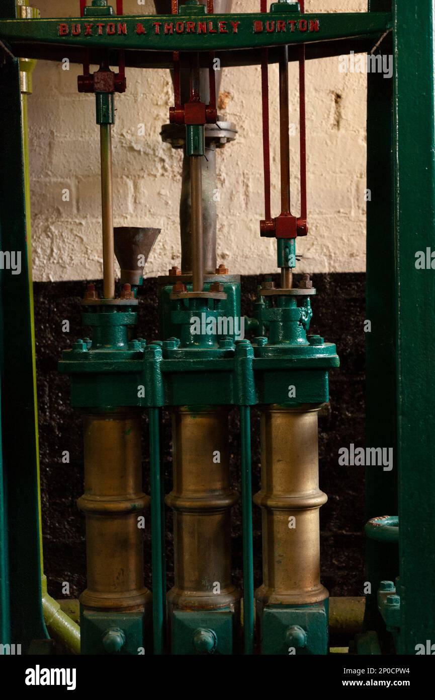 Detail of the Victorian Tower Brewery that houses the Hook Norton Beer ...