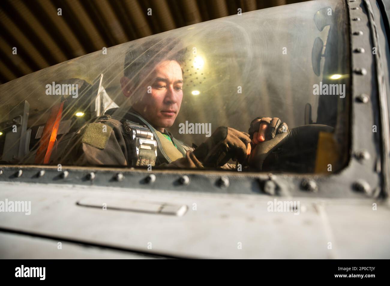 U.S. Air Force 1st Lt. Michael Davey, 25th Fighter Squadron A-10C ...