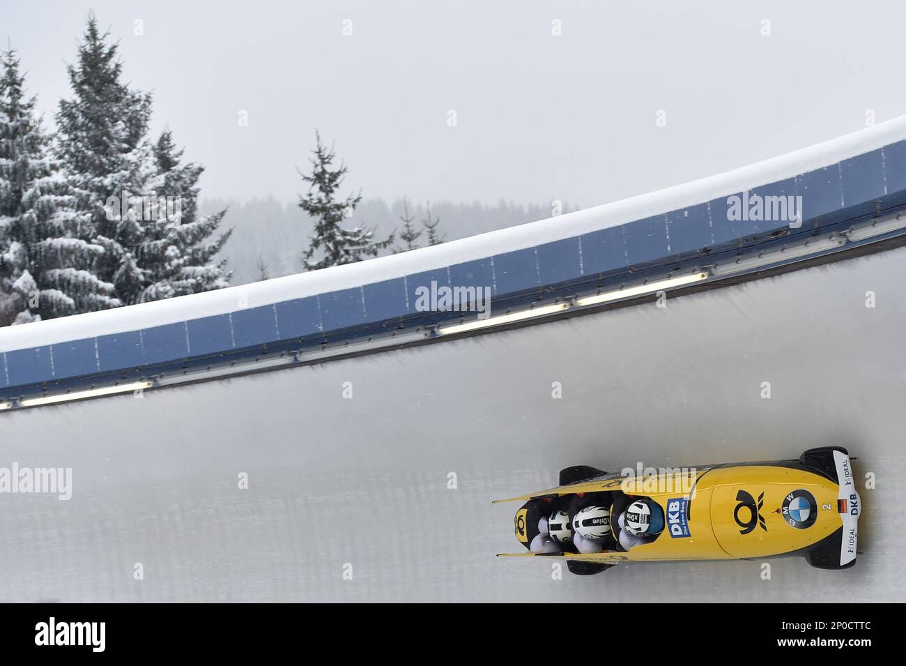 Germany's 4-man bobsled team from right: Francesco Friedrich, Candy ...