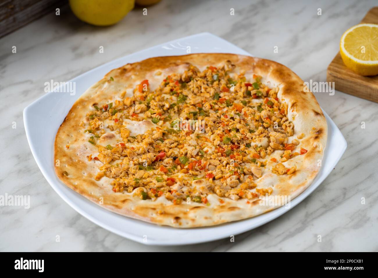 Chicken manakish hi-res stock photography and images - Alamy