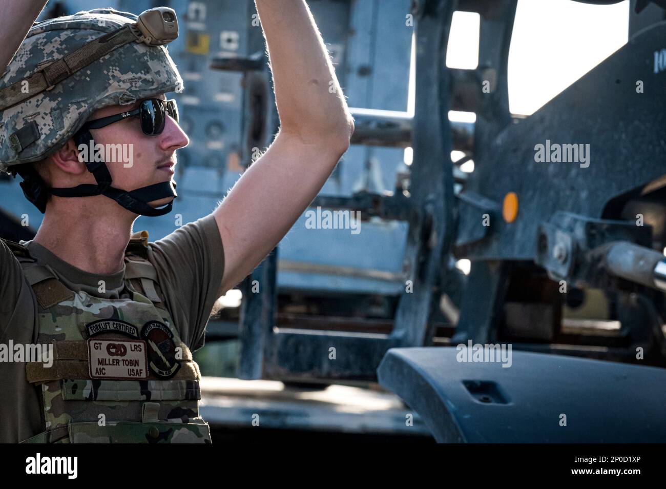 U.S. Air Force Airman 1st Class Tobin Miller, 380th Expeditionary ...