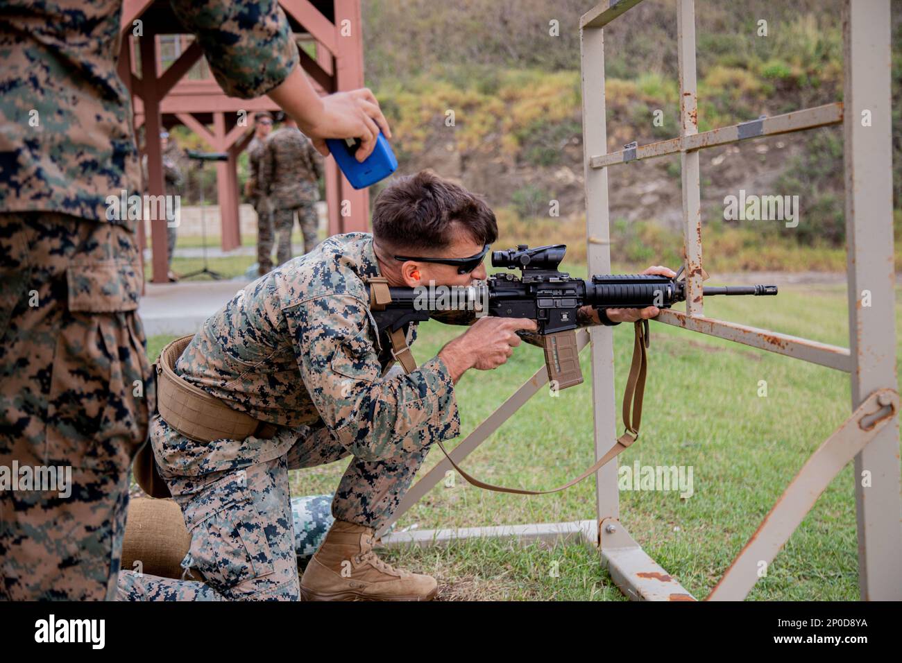 U.S. Marine Corps Sgt. Brendan Gallagher, radio technician with Combat ...