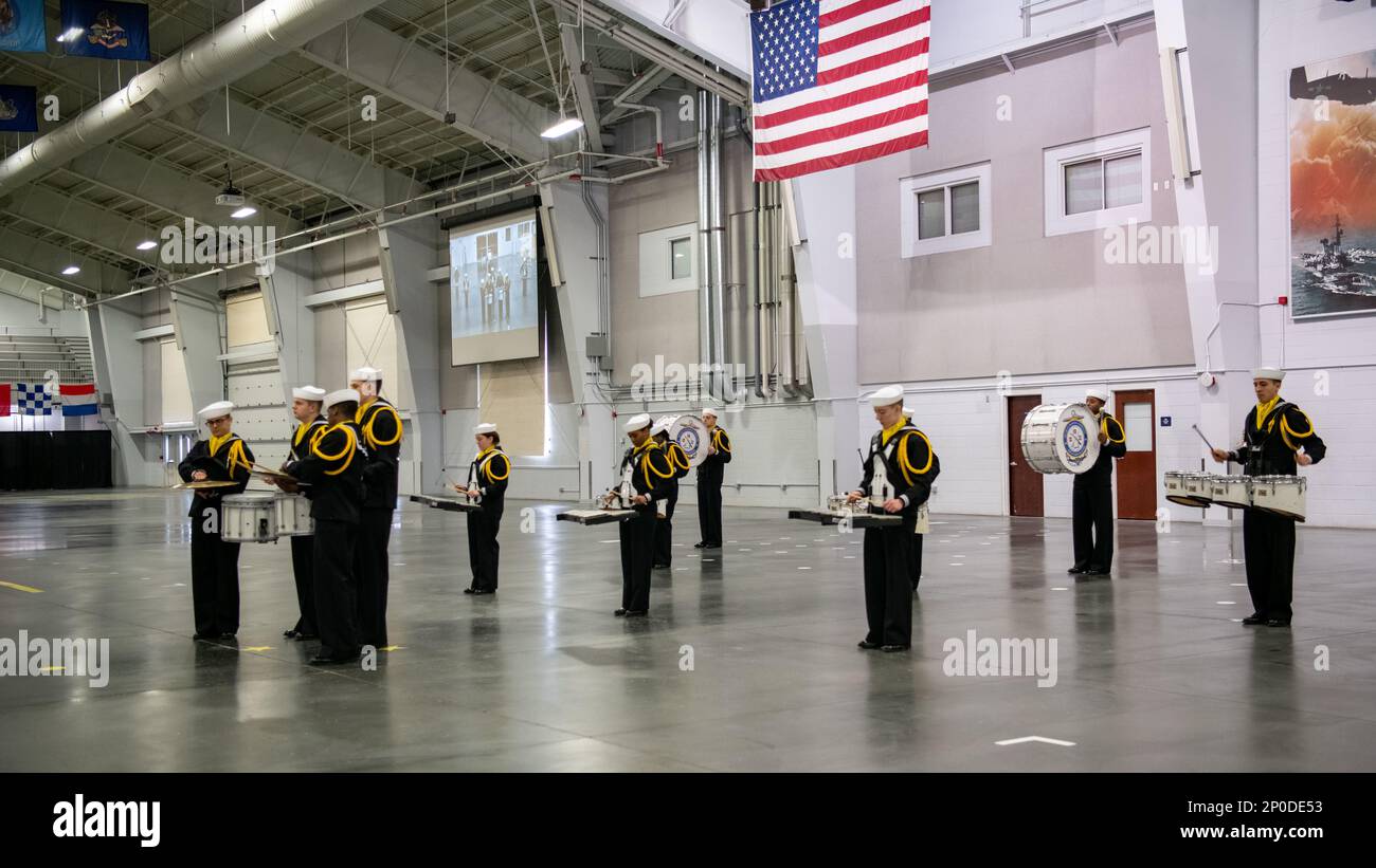 Pass in Review at U.S. Navy Recruit Training Command. More than 40,000 ...