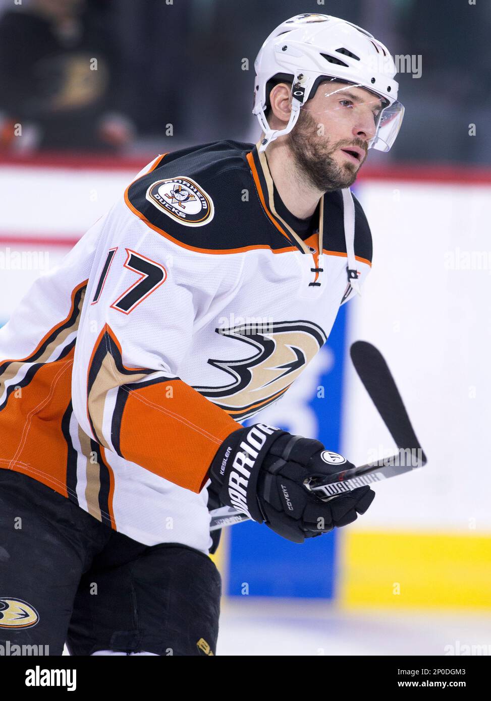 NHL profile photo on Anaheim Ducks' Ryan Kesler at a game against the ...