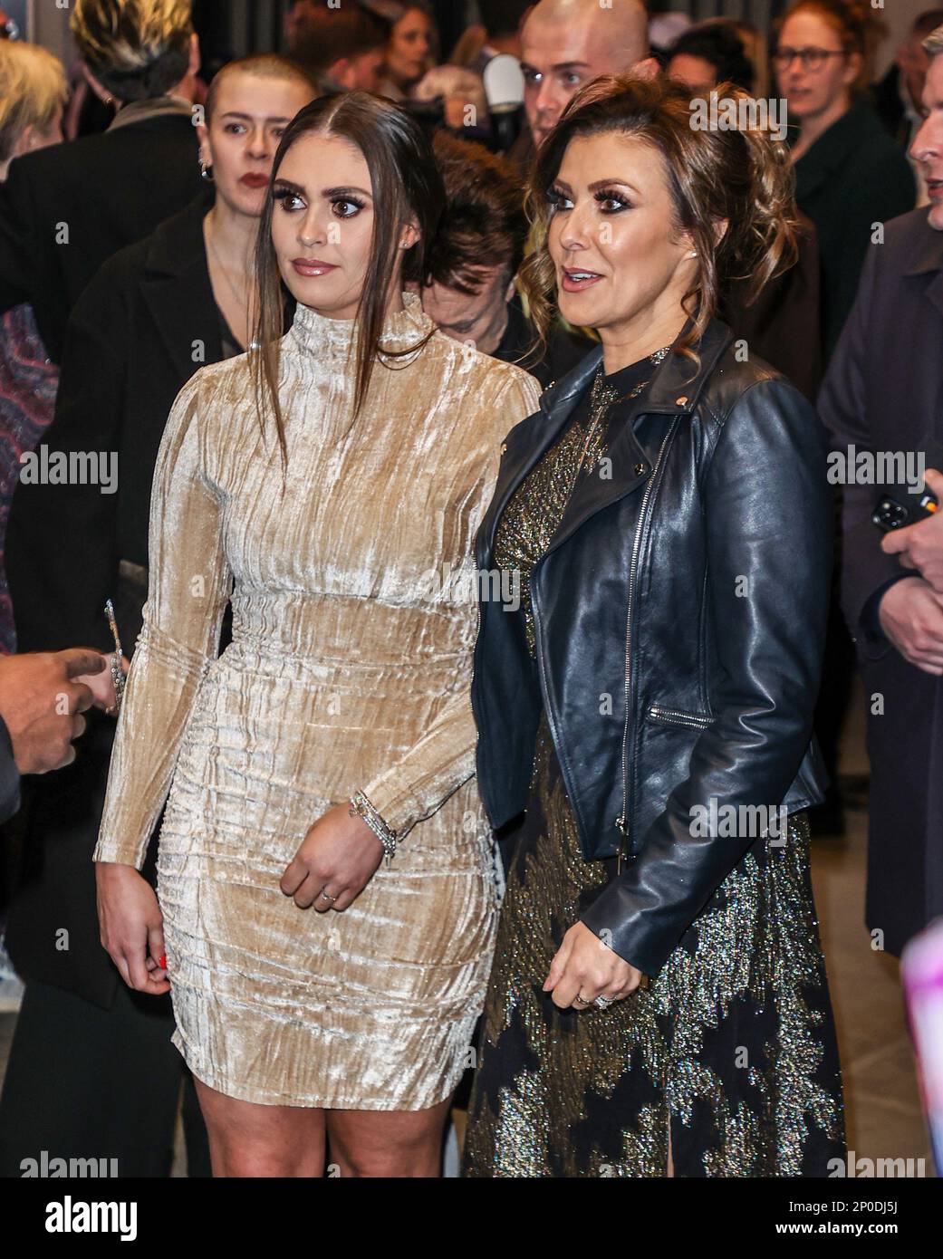 London, UK. 02nd Mar, 2023. Emilie Cunliffe and Kym Marsh seen ...