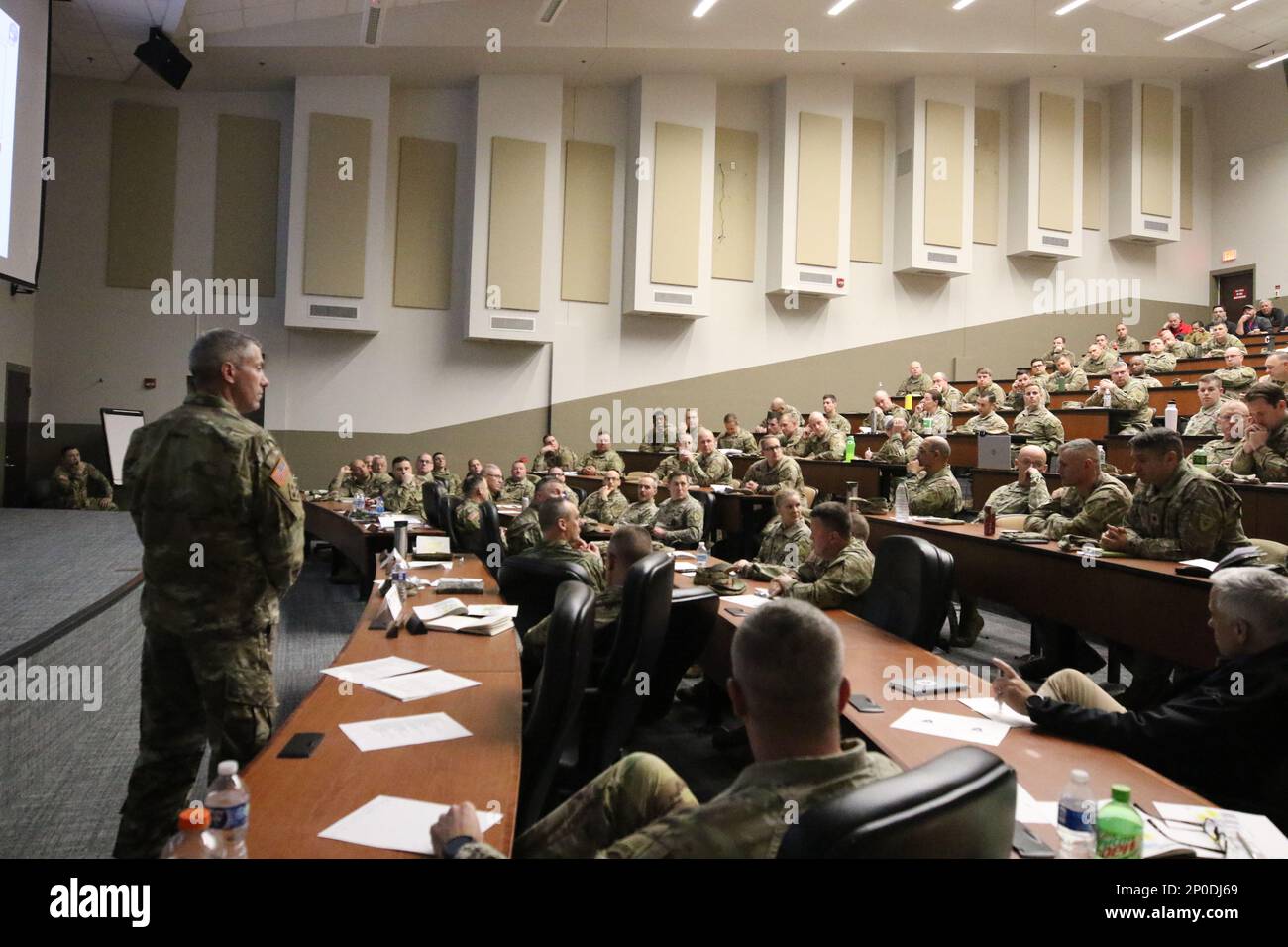 U.S. Army Col. Troy A. Mills, Commander of the 157th Infantry Brigade, First Army Division East ...