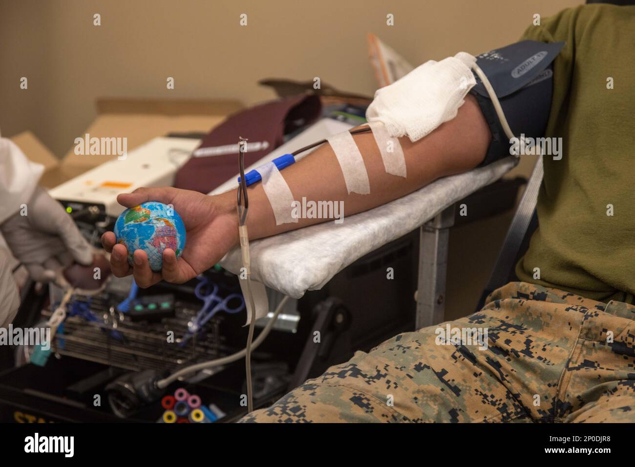 U.S. Marine Corps Cpl. Troy Joseph, a mobile facility technician with ...