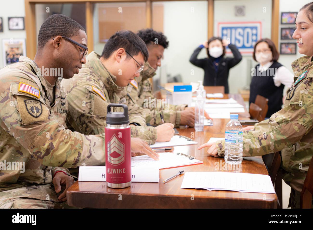 Soldiers assigned to the 61st Chemical, Biological, Radiological and ...