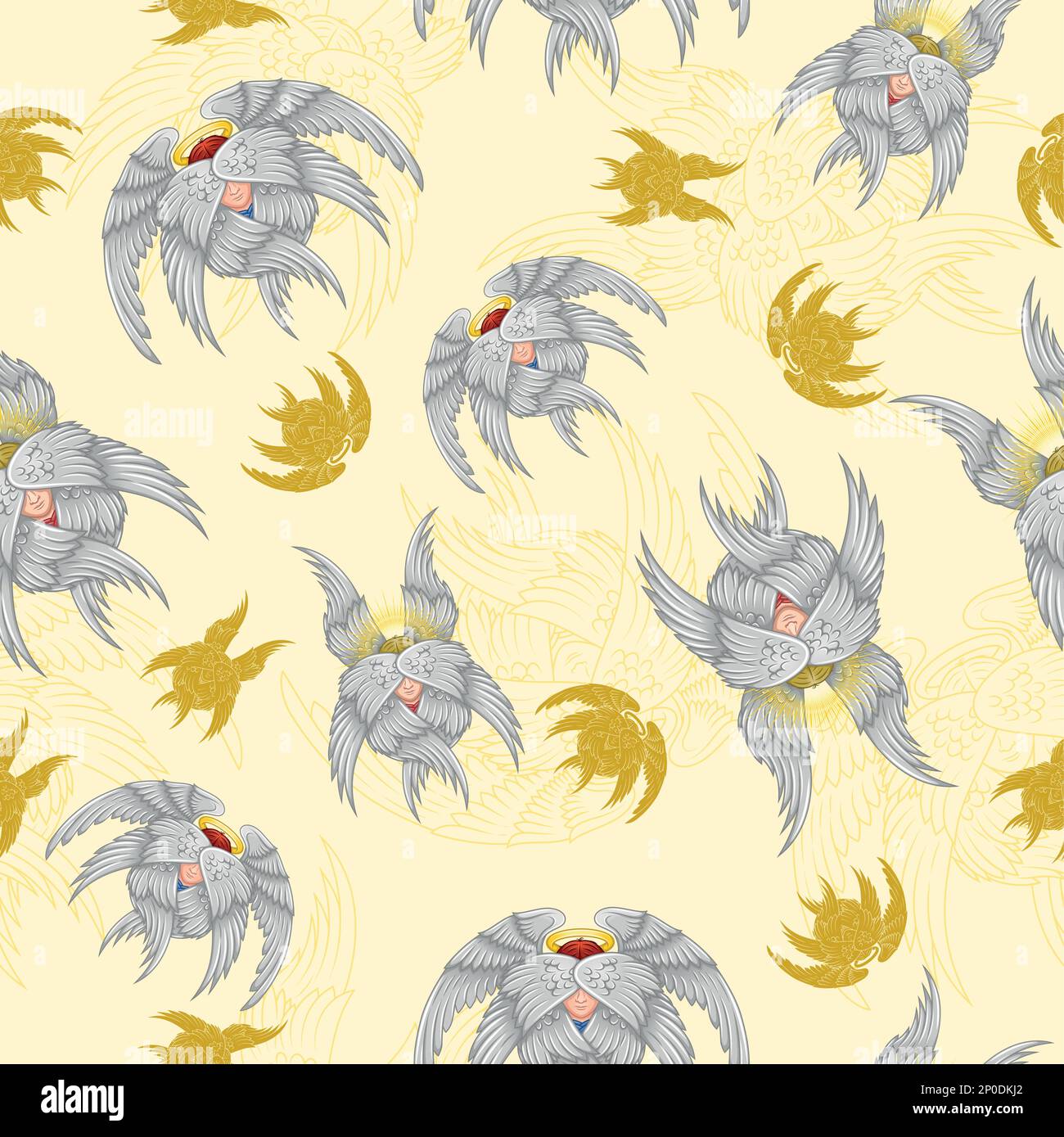 Six wings Stock Vector Images - Alamy