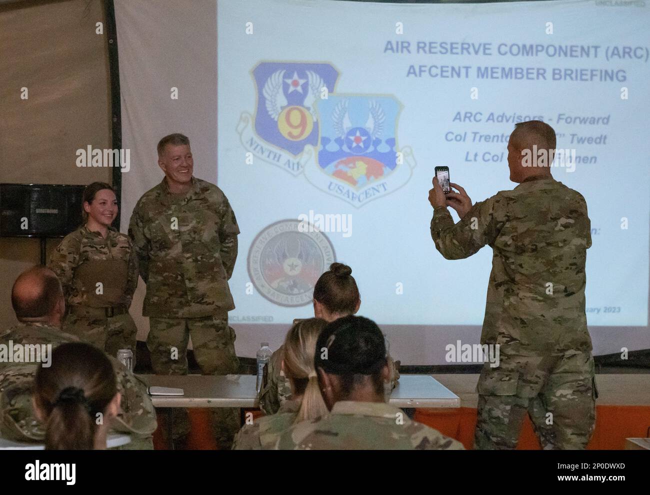 U.S. Air Force Brig. Gen. Robert Vanhoy II, 9th Air Force Mobilization ...