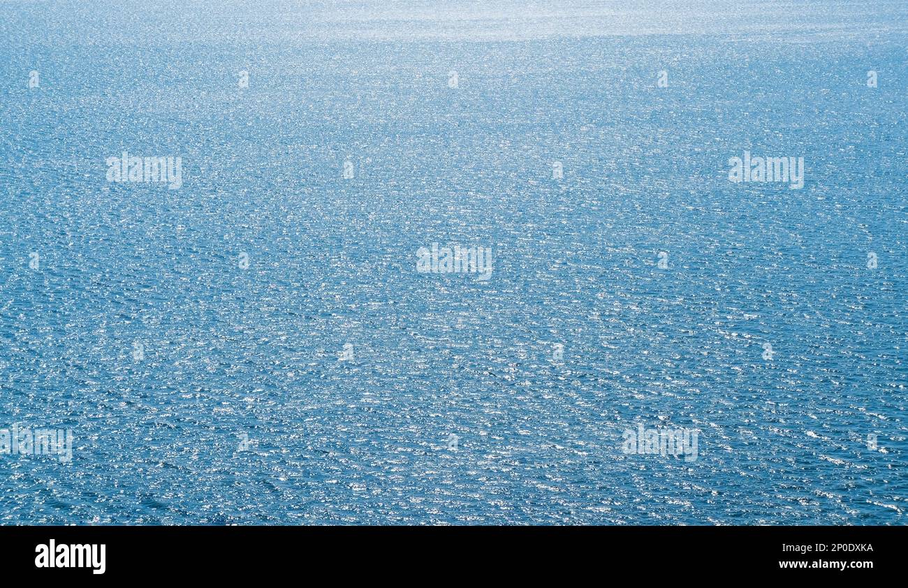 Aerial view of a crystal clear sea water texture. View from above ...