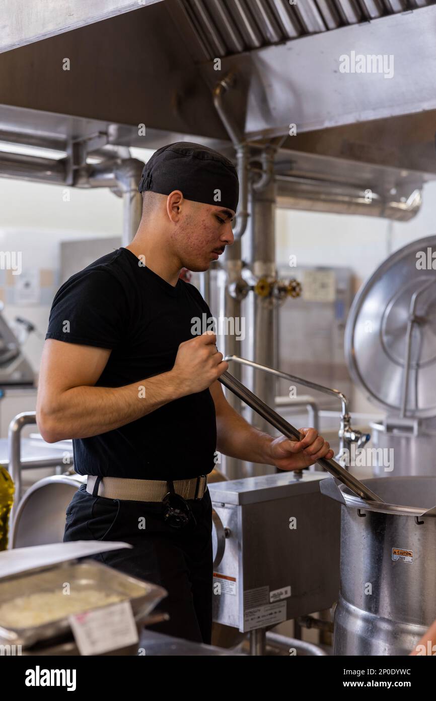Lance Cpl. Vincent Trujillo, a food service specialist with ...