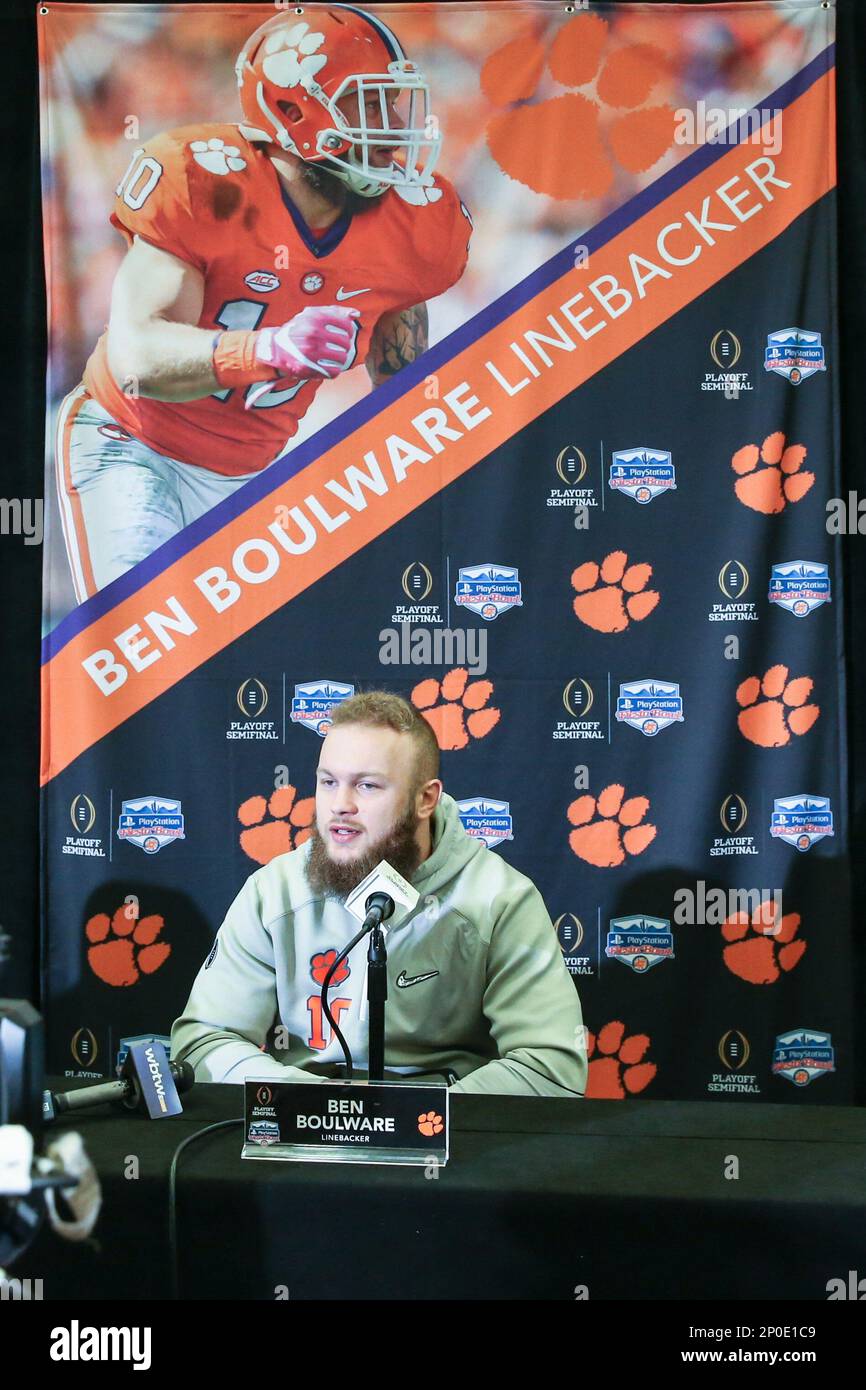 SCOTTSDALE, AZ - DECEMBER 29: Clemson Tigers linebacker Ben Boulware ...