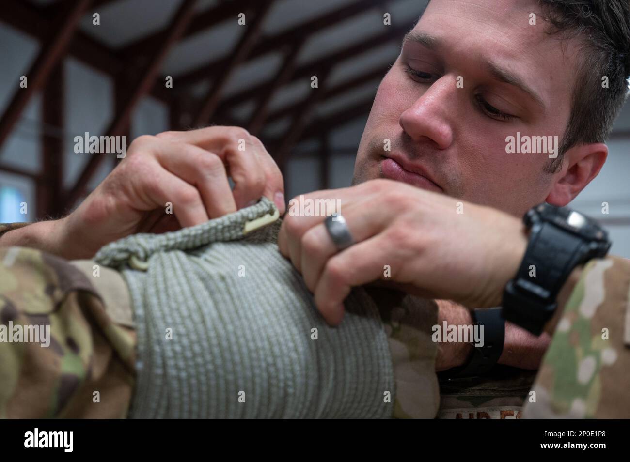 U.S. Air Force Capt. Austin Gainor, air mobility lesson officer 621 ...