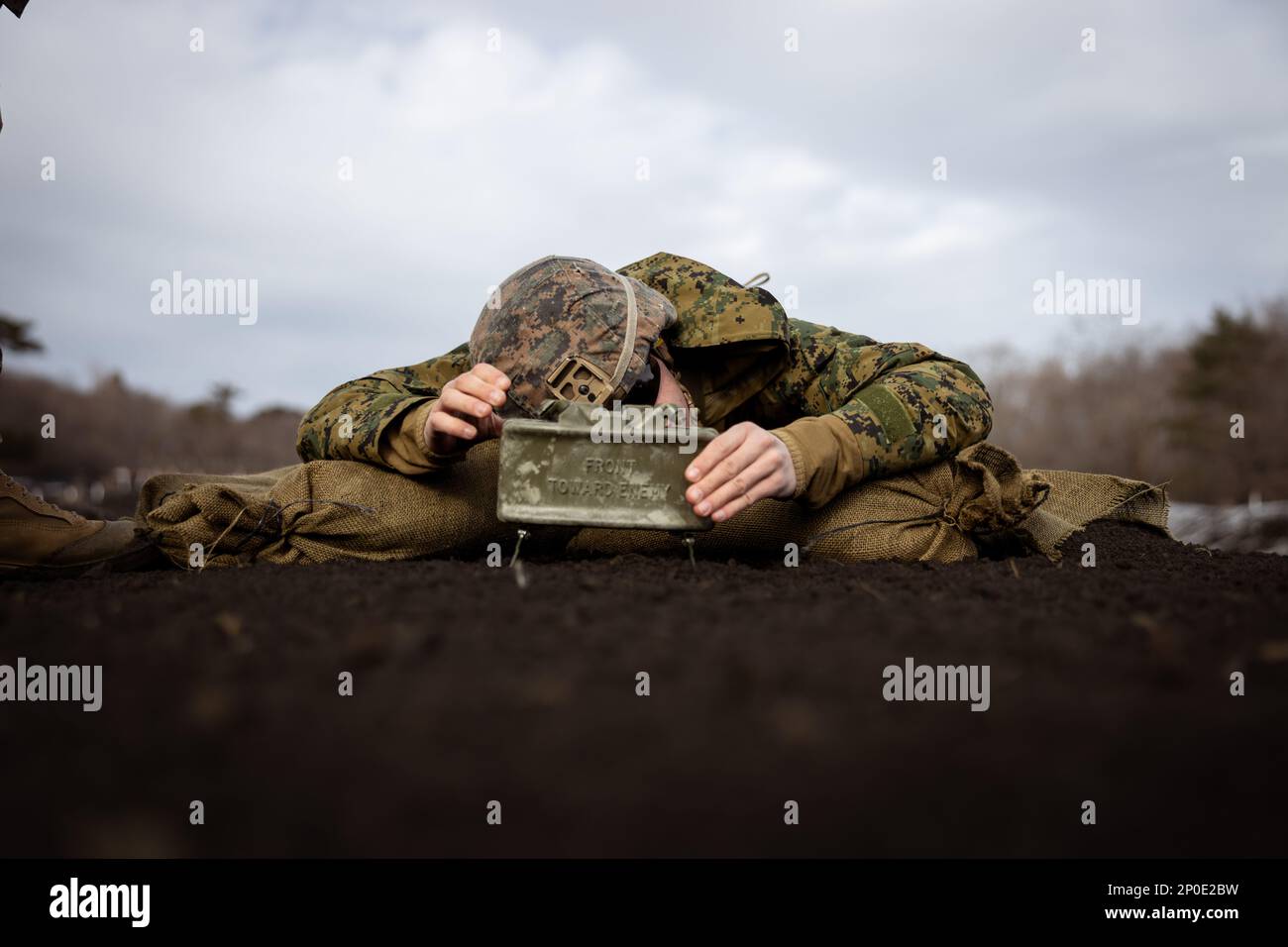 U.S. Marine Corps Lance Cpl. Nicholas Friske, an anti-tank missile ...