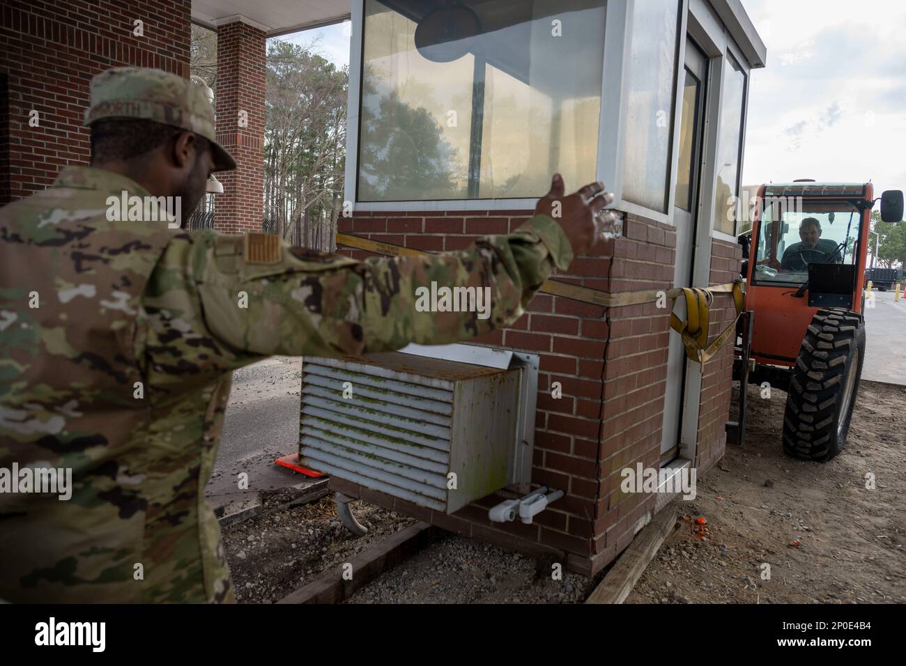 Tech. Sgt. Brian Ashworth and Paul Walker, both 4th CES pavements and ...
