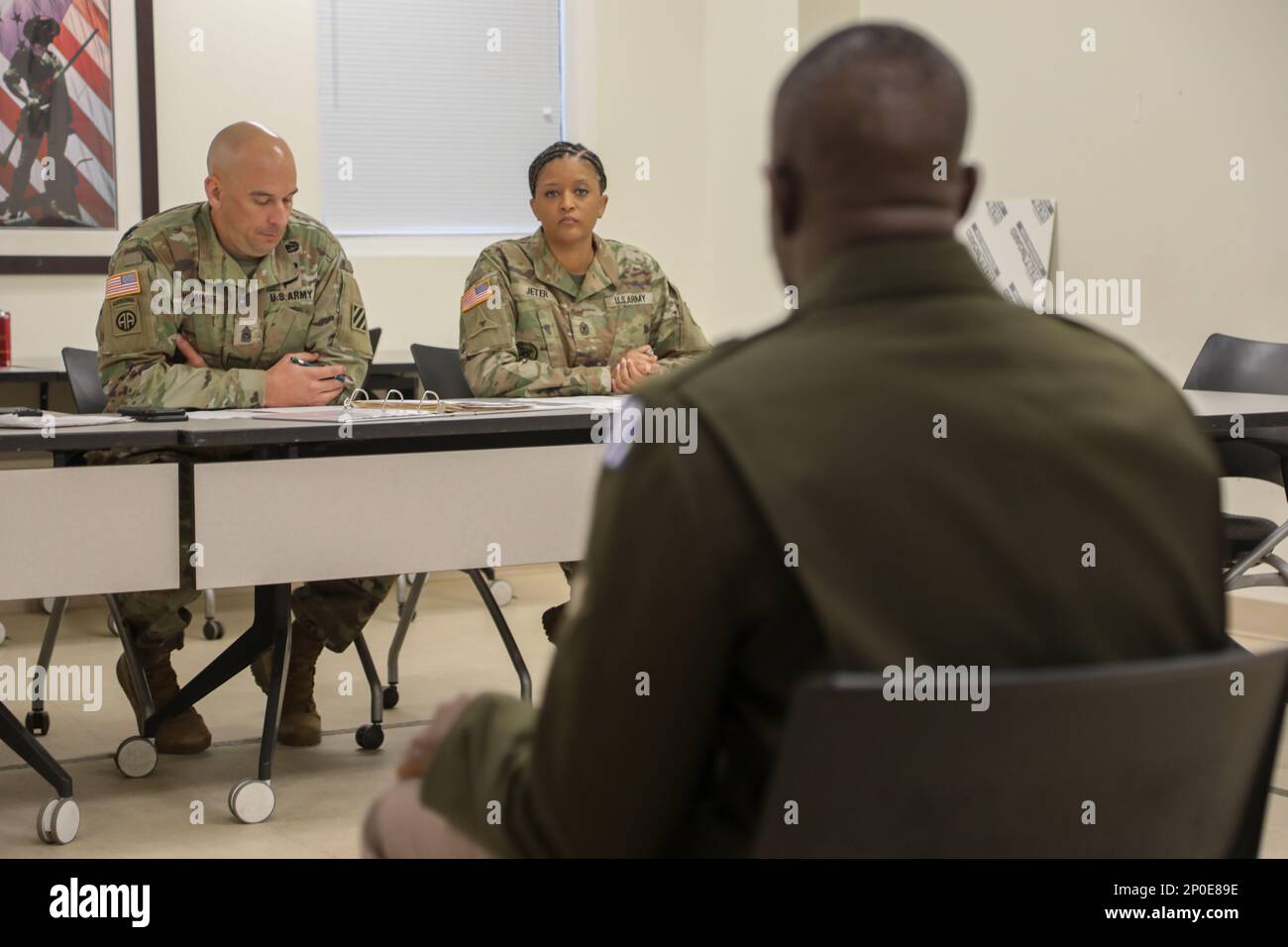 U.S. Army Command Sgt. Maj. Cory Wemhoff, the senior Noncommissioned ...