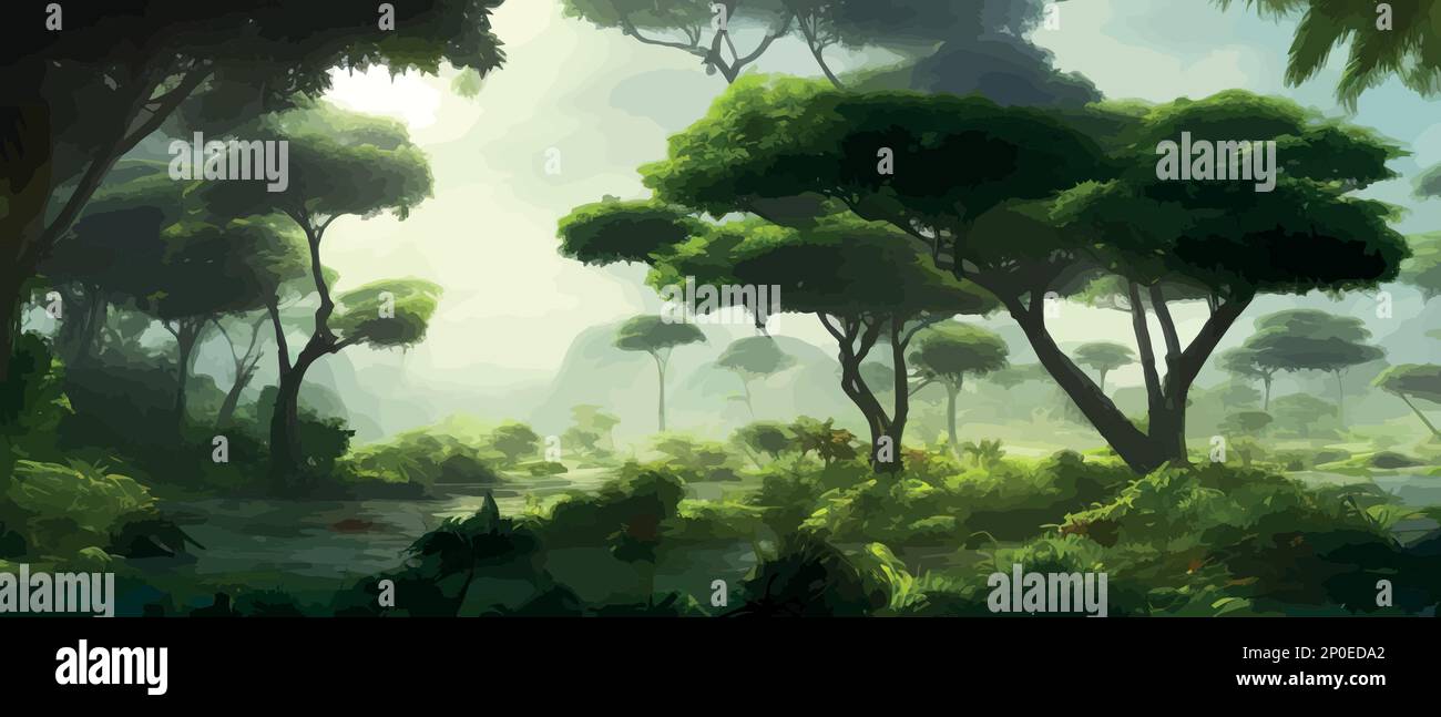 Equatorial environment Stock Vector Images - Alamy