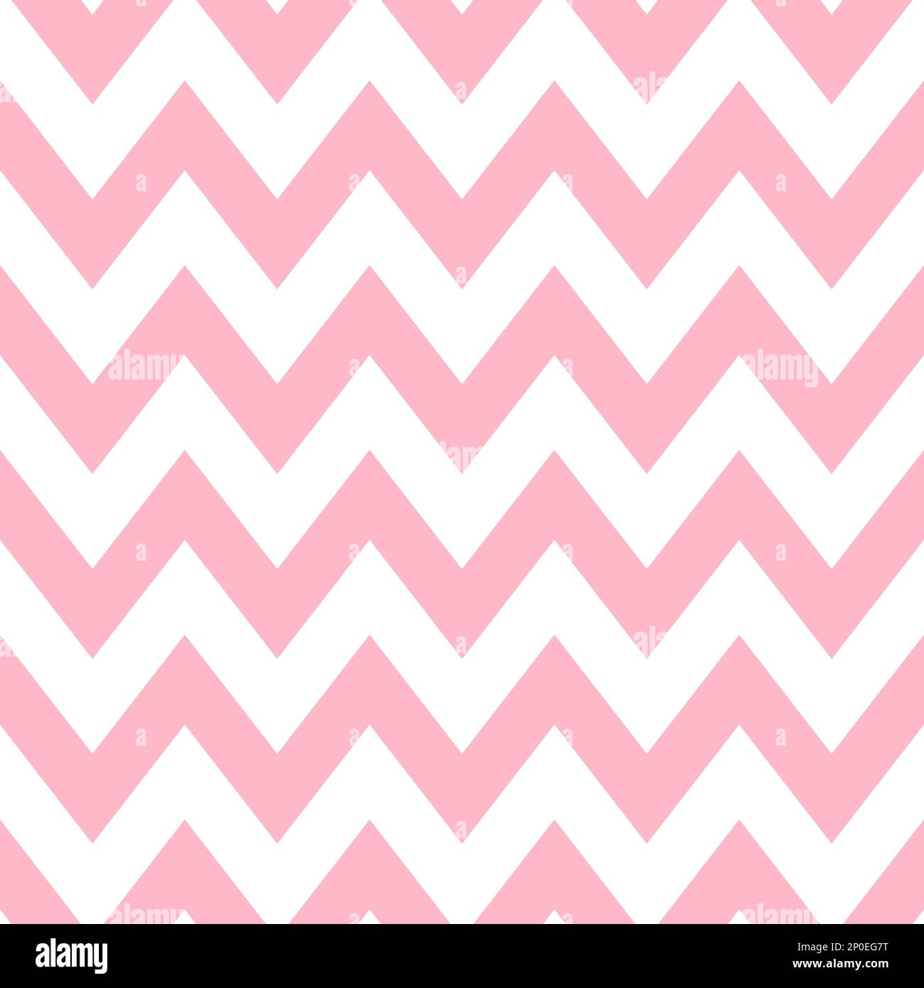Pink zigzag seamless pattern. Chevron fabric texture. Abstract zig zag background. Repeating ...