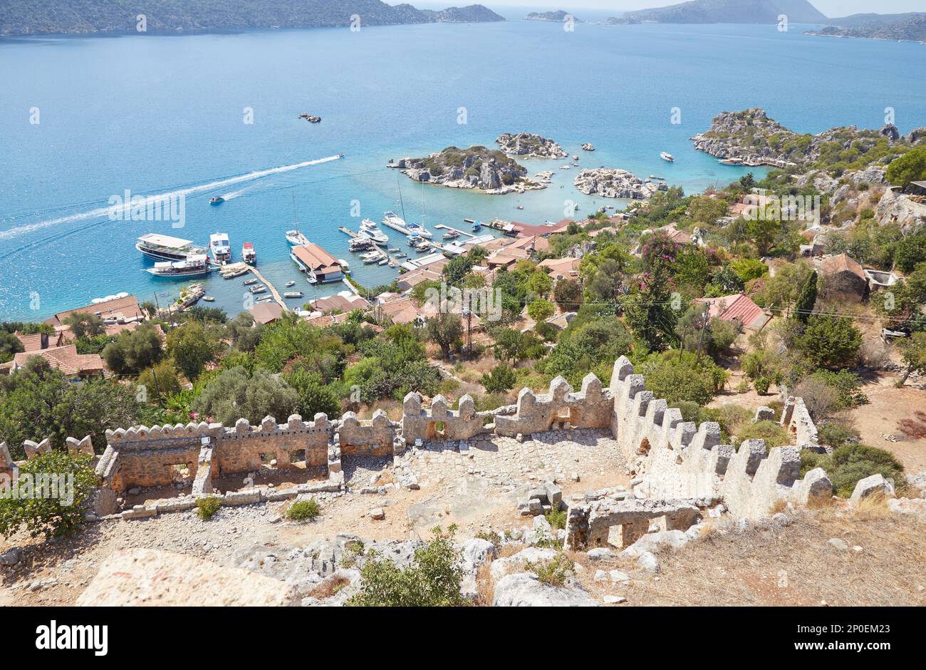Exploring the Lycian Sarcophagi and Fortress of Kalekoy in Antalya ...