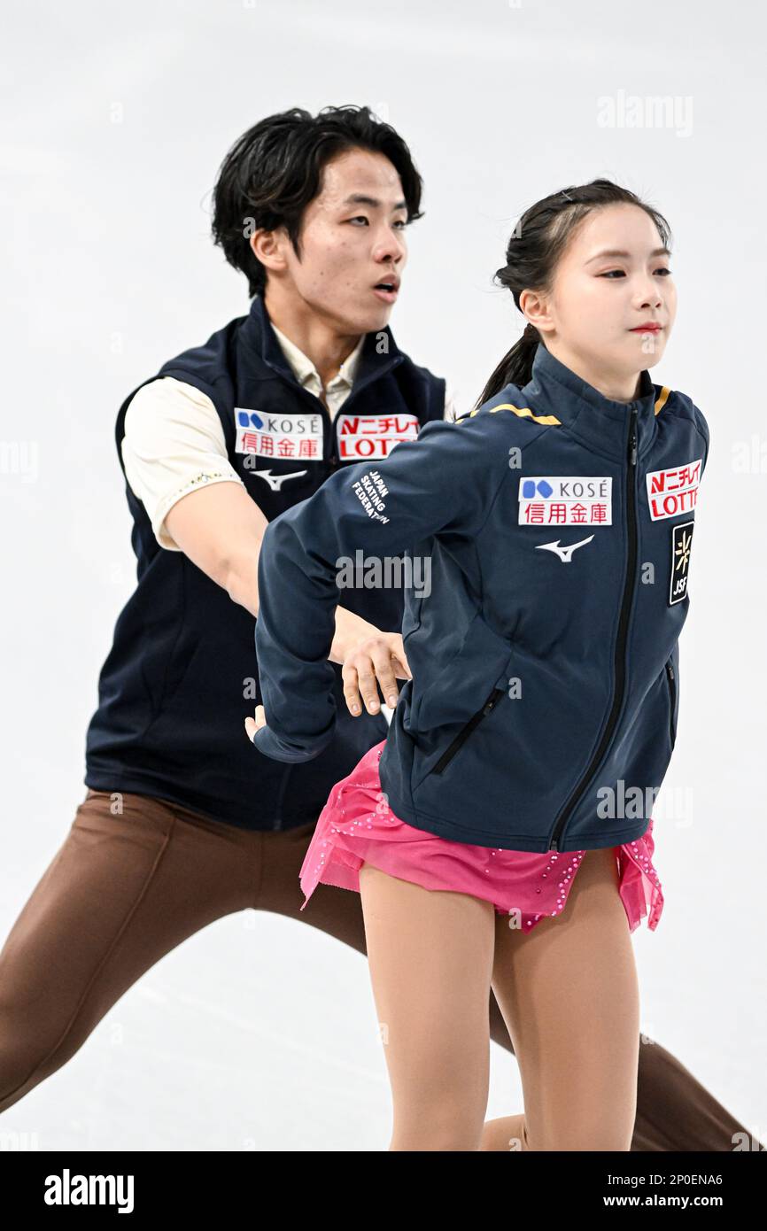 Calgary, Canada. 02/03/2023, Calgary, Canada. March 2, 2023, Haruna MURAKAMI & Sumitada ...