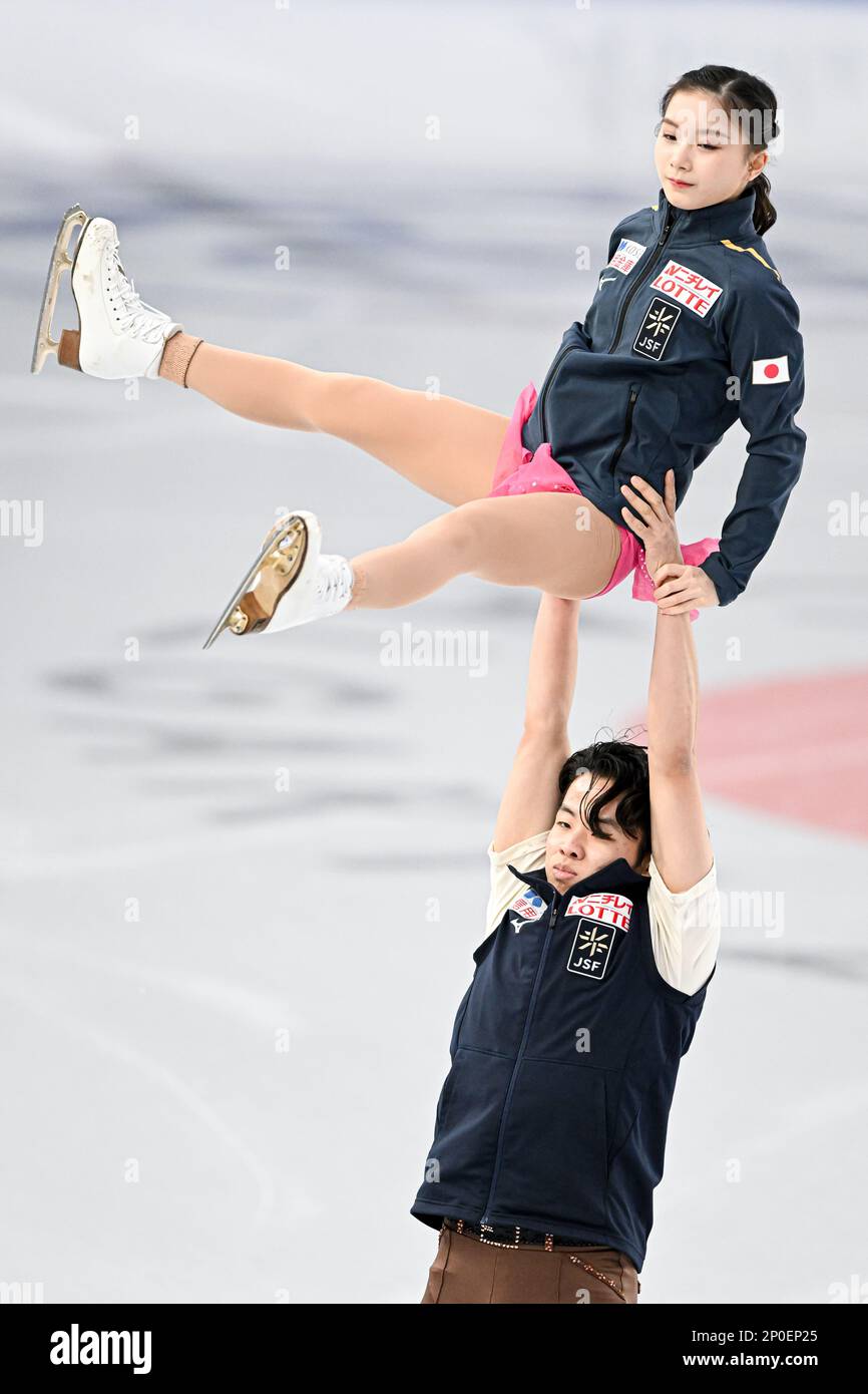 Calgary, Canada. 02/03/2023, Calgary, Canada. March 2, 2023, Haruna MURAKAMI & Sumitada ...