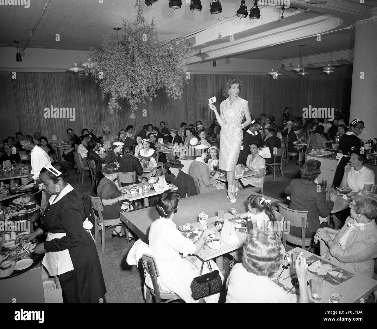 Models display outfits during Rich's department store fashion show for ...