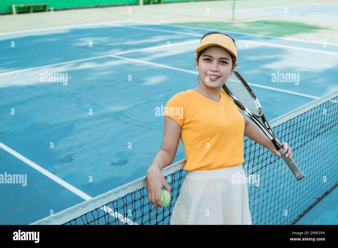 Young female tennis player wearing hi-res stock photography and images - Alamy