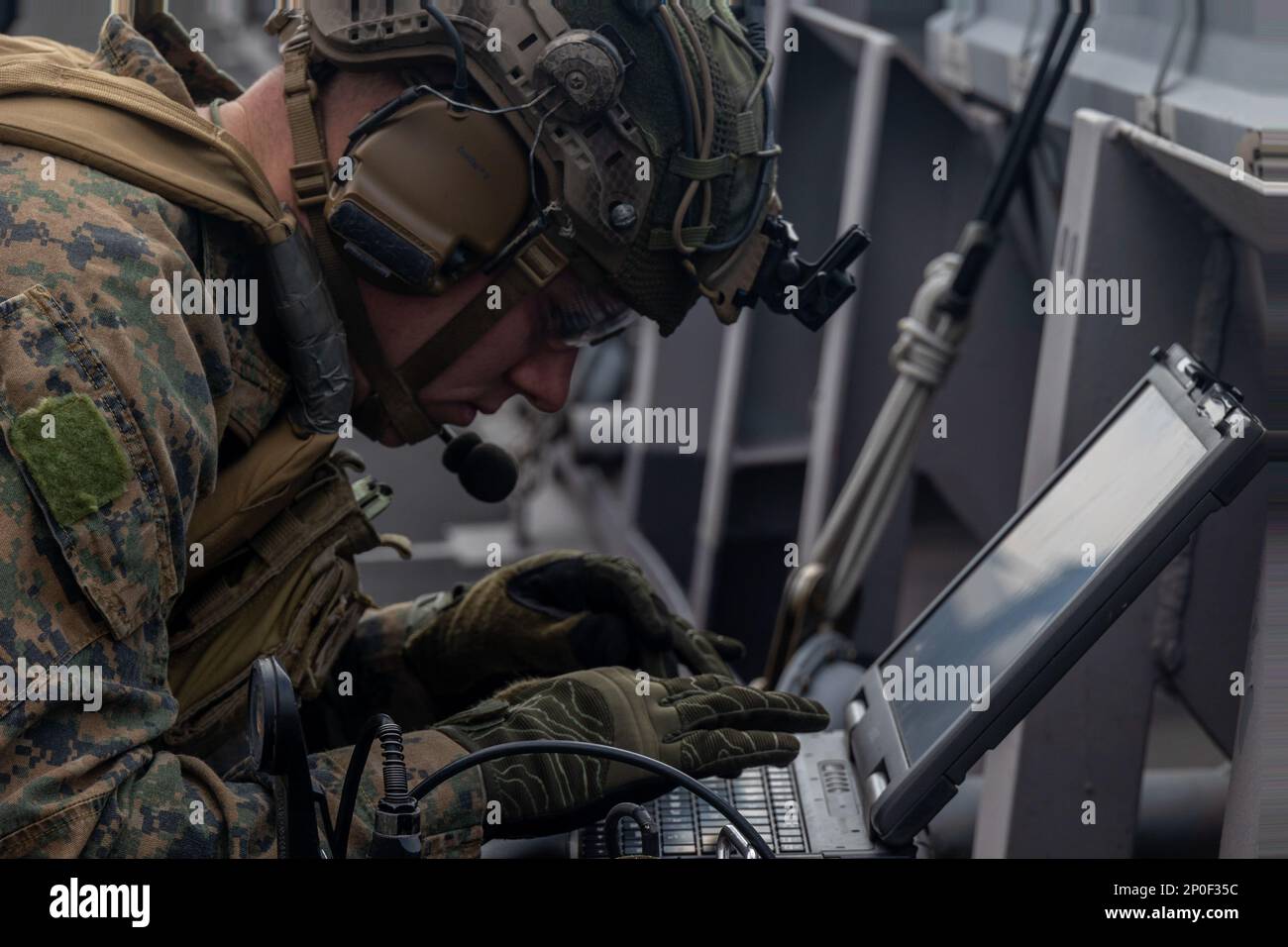 U.S. Marine Corps Sgt. Michael Helpenstell, a sniper with Battalion ...