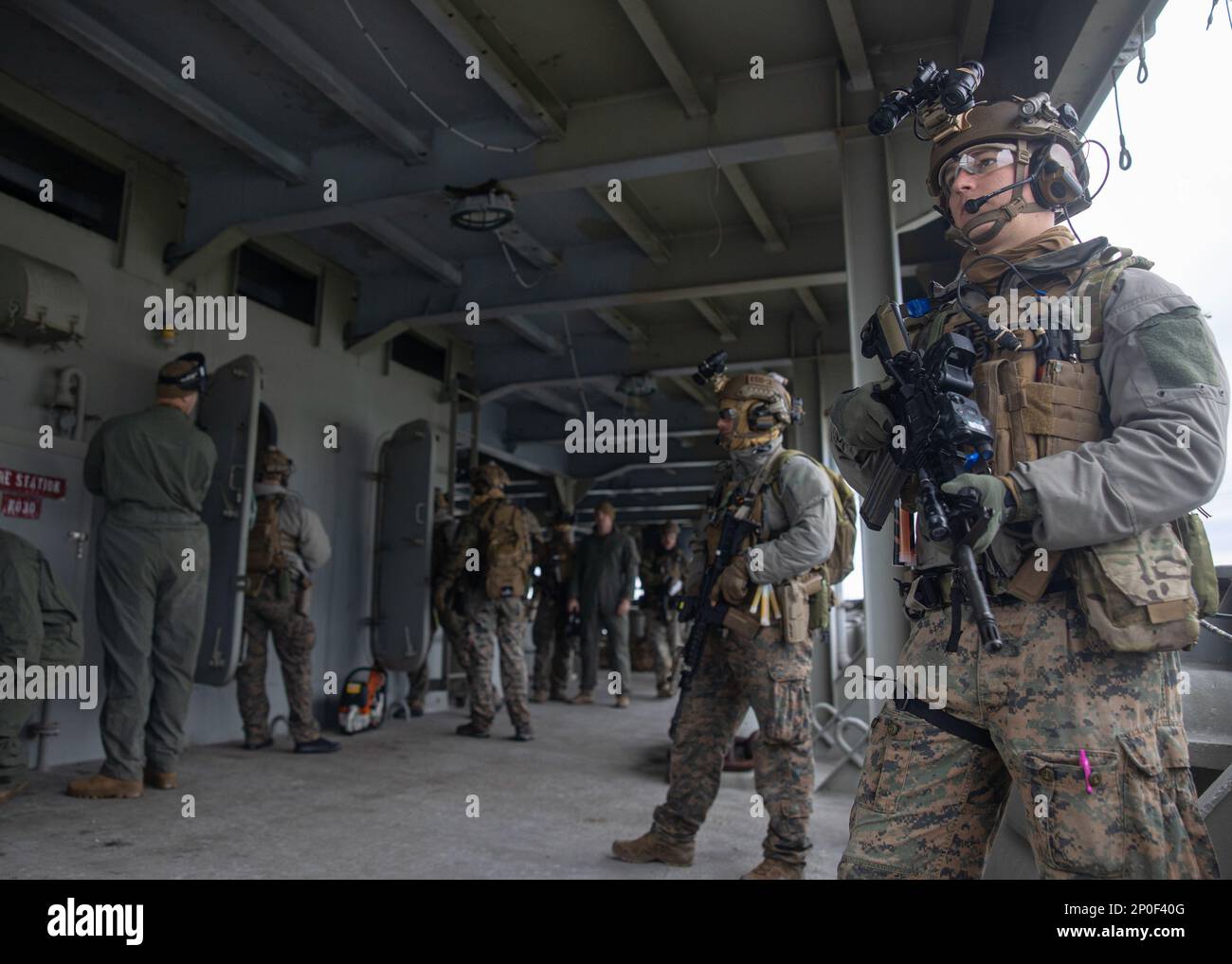 U.S. Marines with the Maritime Special Purpose Force, 26th Marine ...