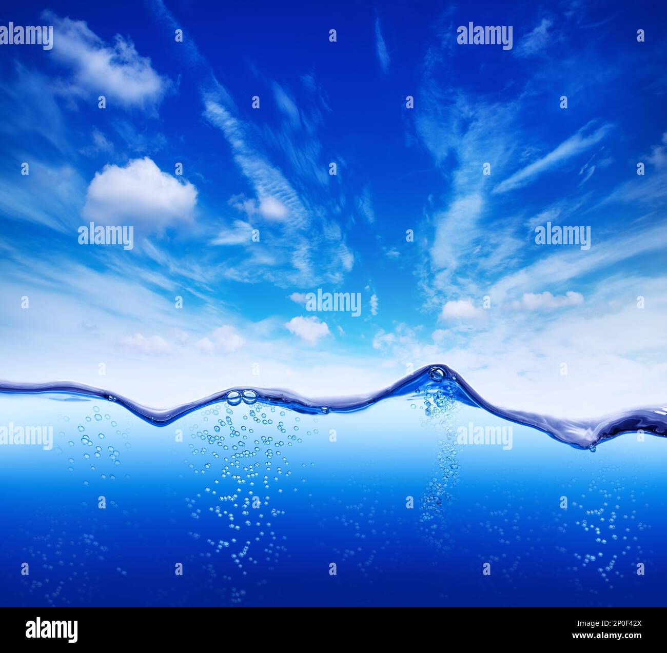 water background against a blue sky Stock Photo - Alamy