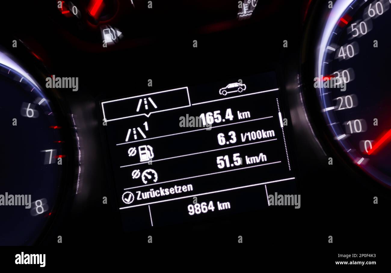 On-board computer display of a modern car Stock Photo - Alamy
