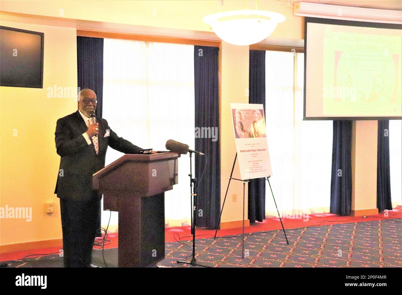 Guest speaker Marcus Gentry gives his presentation about Martin Luther ...