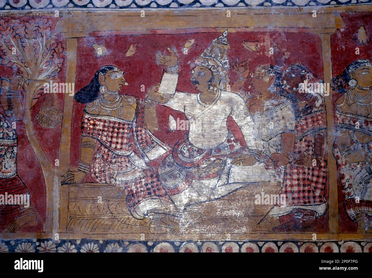 16th century wall paintings in Patteeswaram Thenupuriswarar Shiva Siva ...