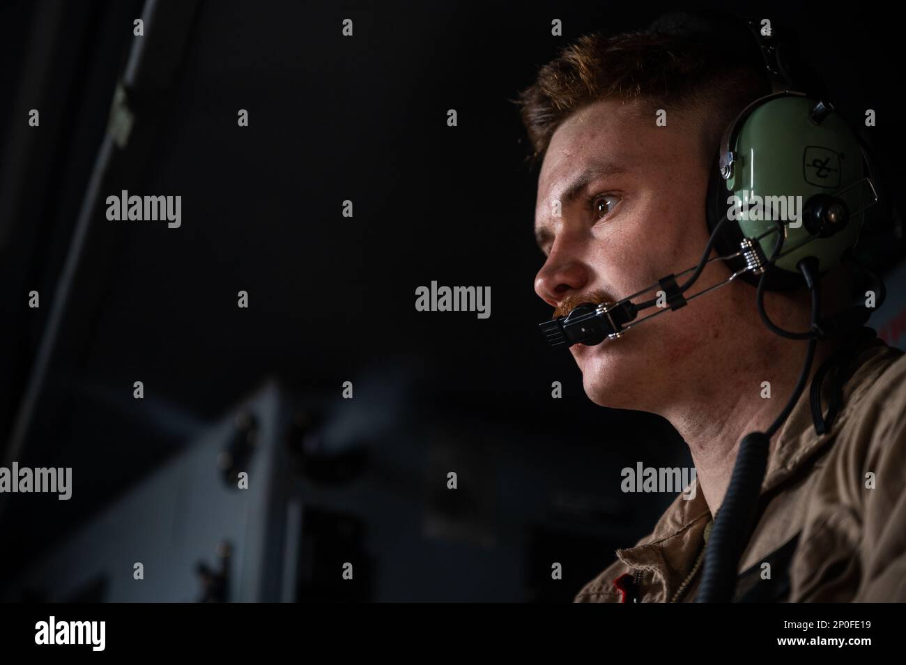 U.S. Marine Corps Cpl. Johnathan Troke, Marine Aerial Refueler ...