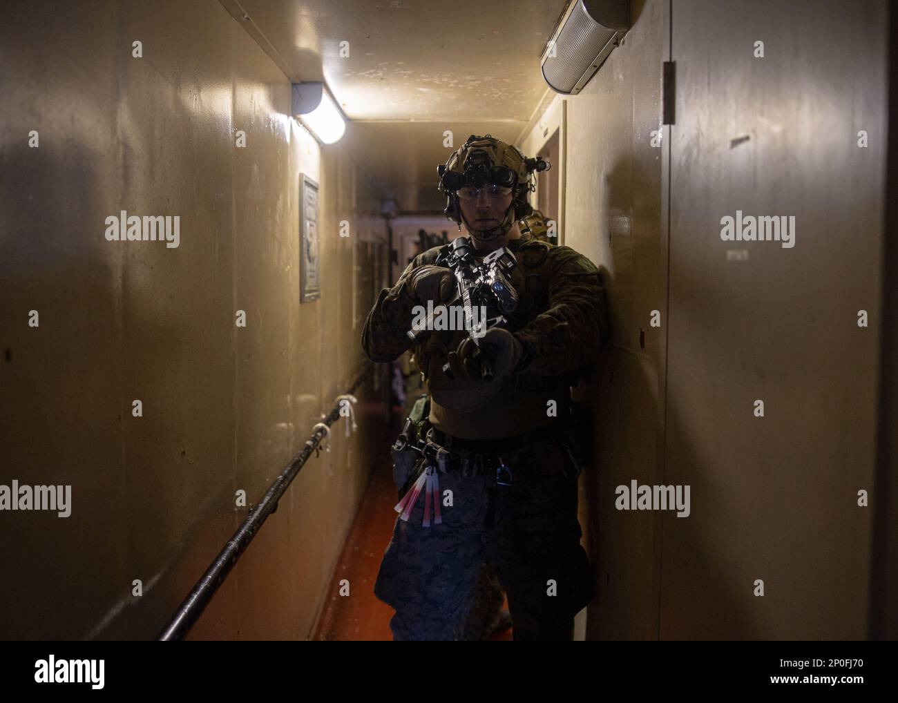 A U.S. Marine with the Maritime Special Purpose Force (MSPF), 26th ...