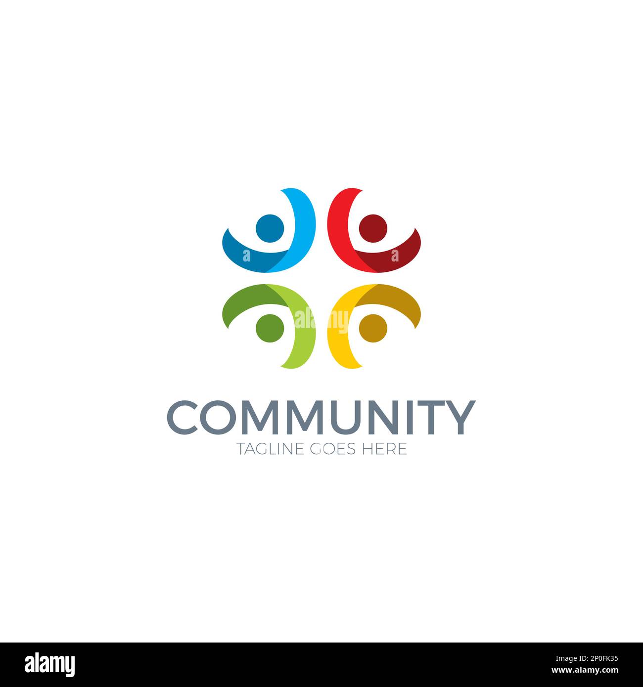 Community Logo Icon Elements Template. human Logo vector. people health ...