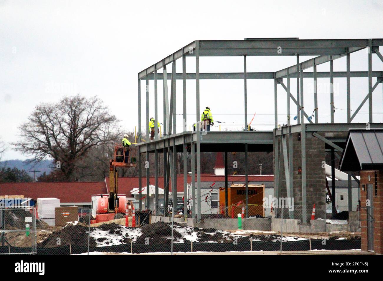 The construction area for a future transient training brigade ...