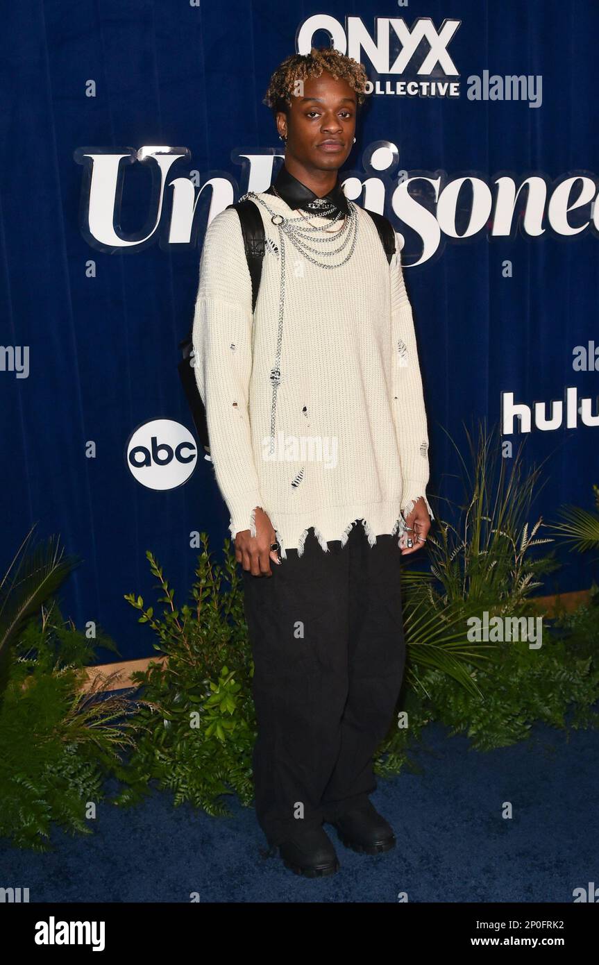 Austin Crute arrives at the premiere of "Unprisoned" on Thursday, March ...