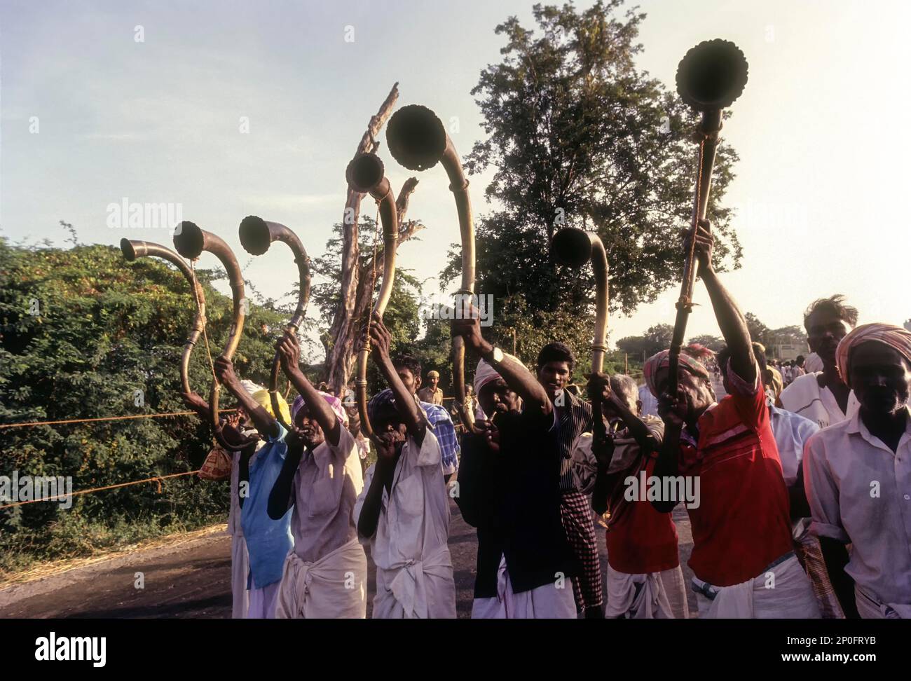 Blowing the kombu, a clarion is used in all religious and cultural ...