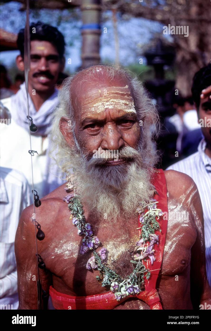 Velichappad; temple priest at Chinakathoor Pooram festivel near ...