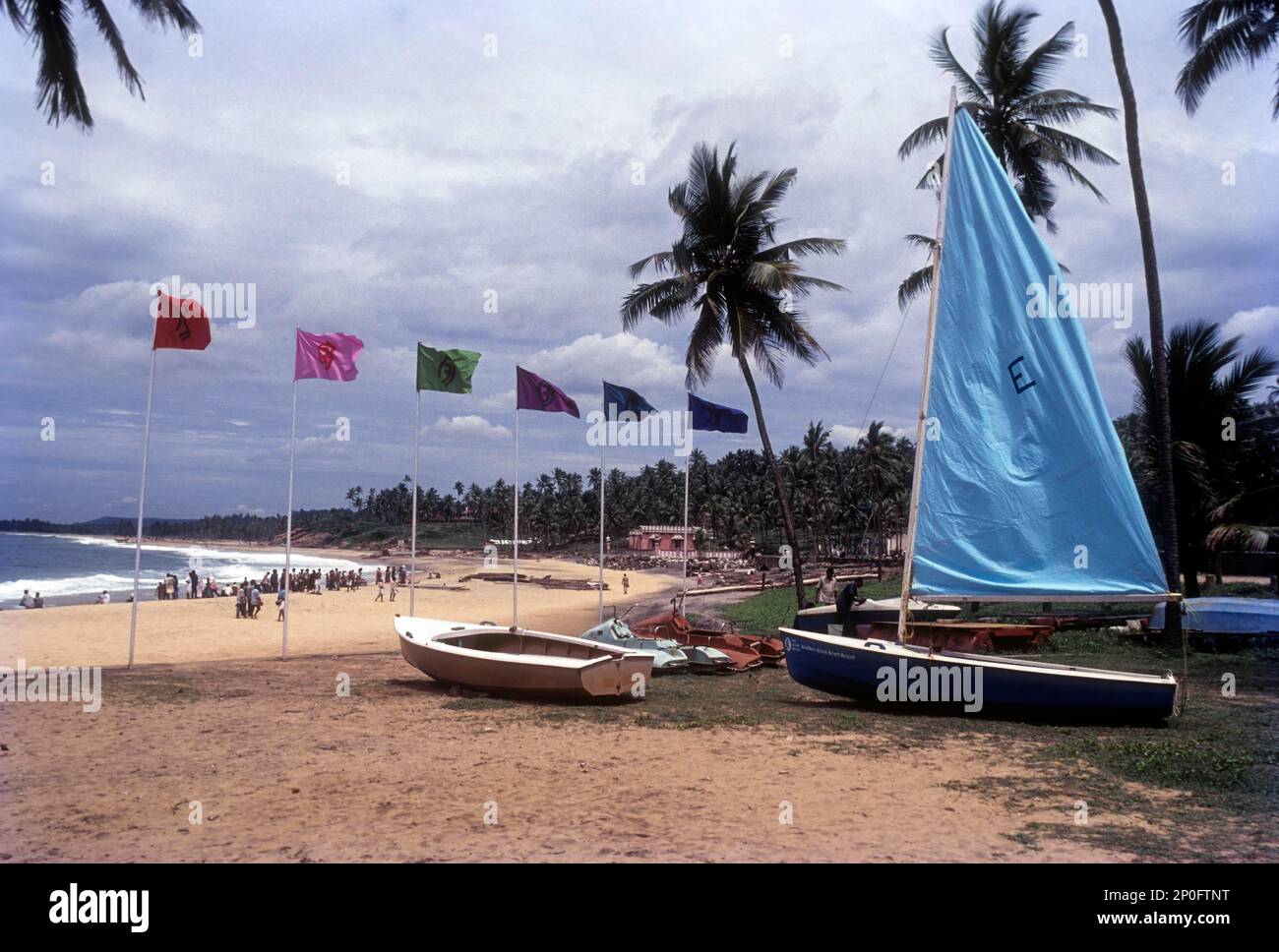 Kovalam Beach near Thiruvananthapuram, Trivandrum, Kerala, India Stock ...