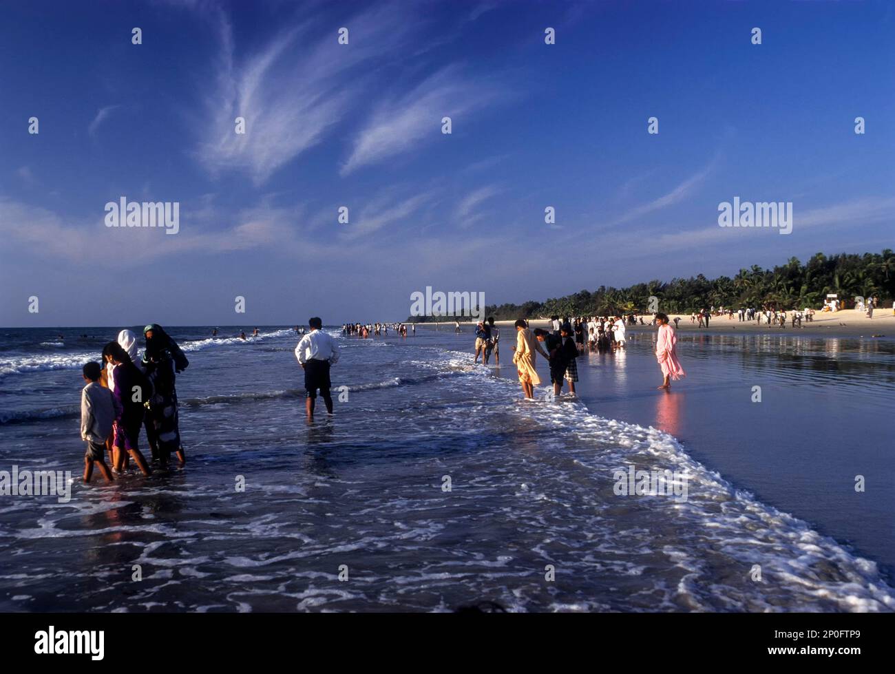 Malpe Beach near Udupi, Karnataka, India. Malpe is a natural port and a ...