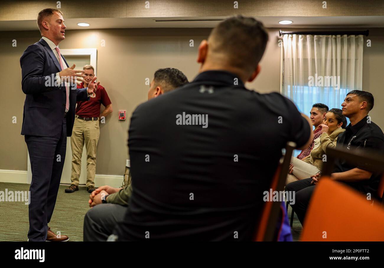 U.S. Marine Corps Col. Warren Cook, commanding officer of the 8th ...