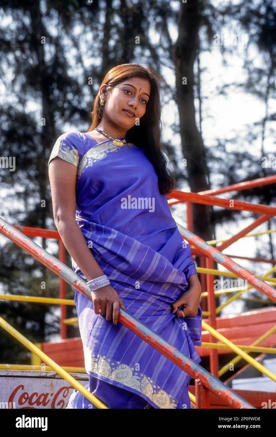 Modelling girl, Ms. Varna, standing in the steps, Visakhapatnam, Vizag ...
