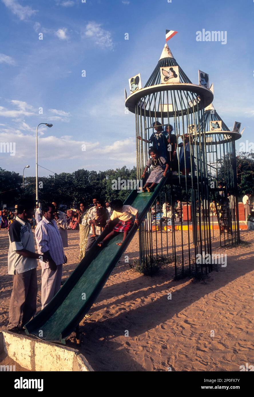 Children playing in Voc park at Coimbatore, Tamil Nadu, India Stock ...