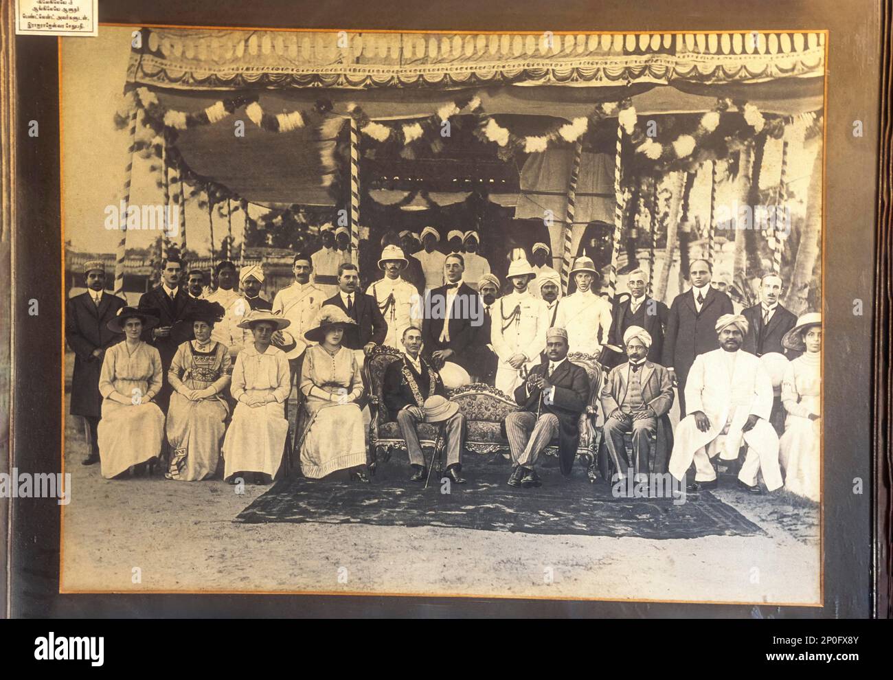 Picture, 1912 English governor pentlent and king Rajeshwara sethupathi ...